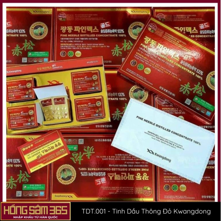 TINH DẦU THÔNG ĐỎ KWANG DONG - TDT.001 - HỒNG SÂM 365